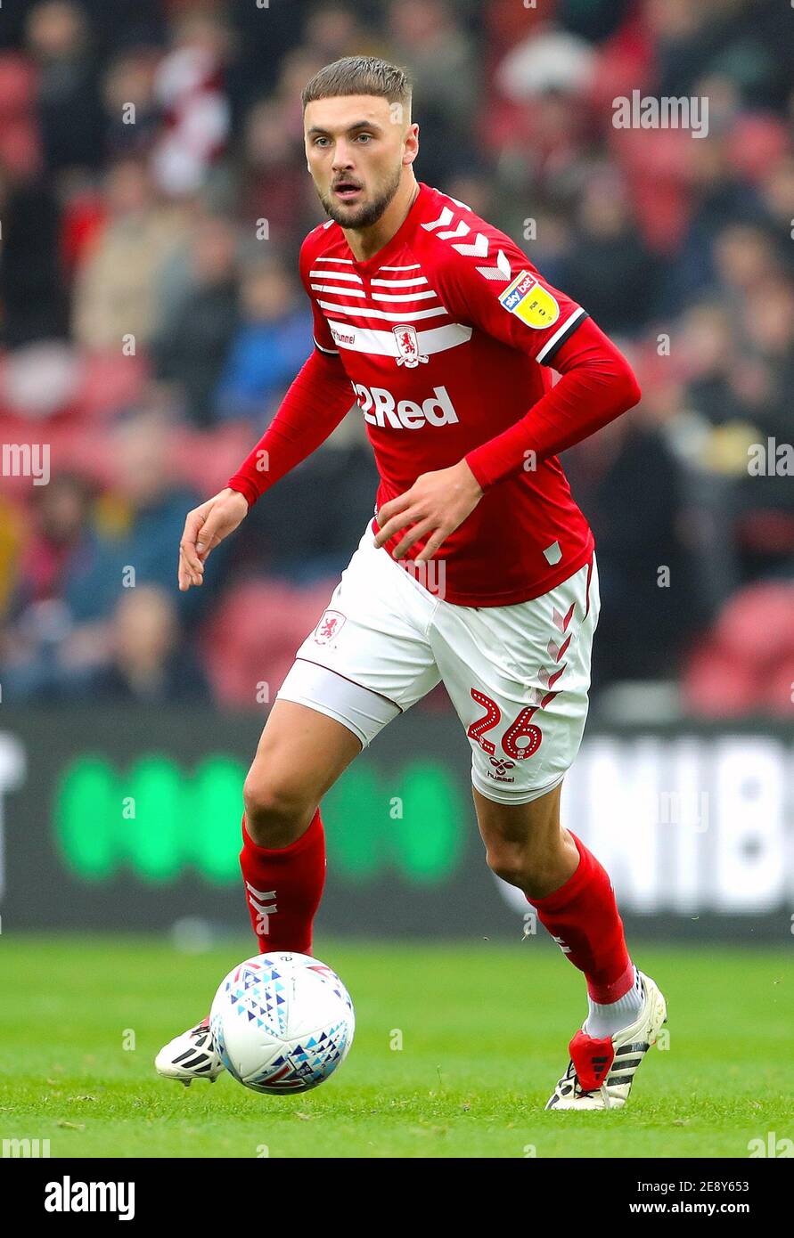 File photo dated 24-11-2019 of Middlesbrough's Lewis Wing. Issue date ...