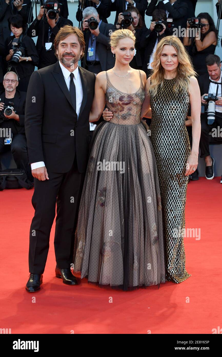 Javier Bardem, Jennifer Lawrence and Michelle Pfeiffer attend the ...