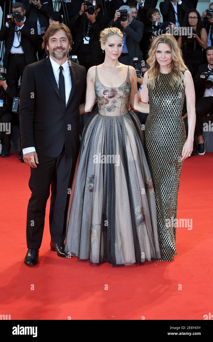 Javier Bardem, Jennifer Lawrence and Michelle Pfeiffer attend the ...