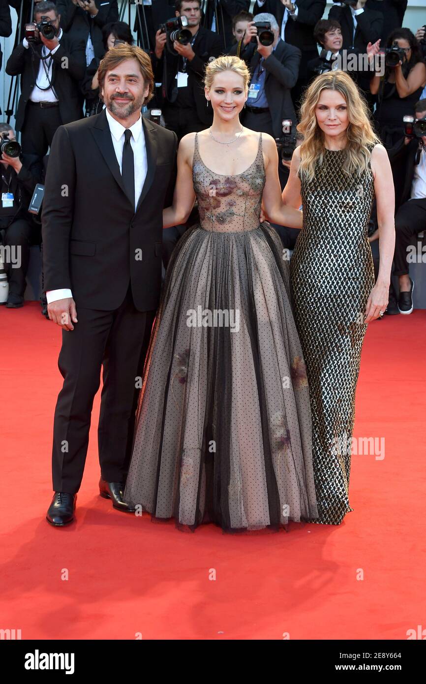 Javier Bardem, Jennifer Lawrence and Michelle Pfeiffer attend the ...