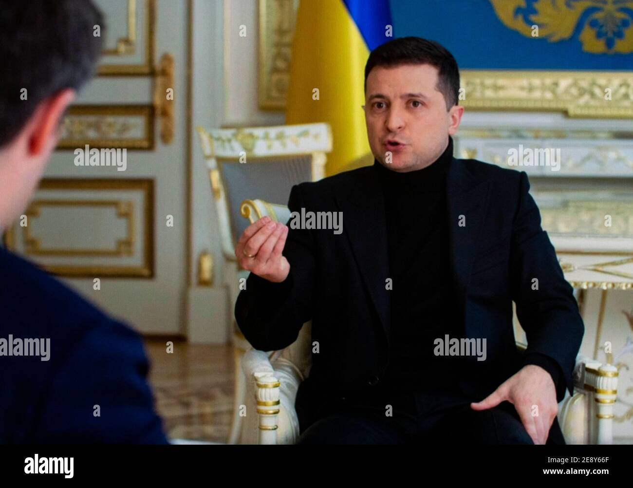 January 31, 2021, Kyiv, Ukraine - Ukrainian President VOLODYMYR ...