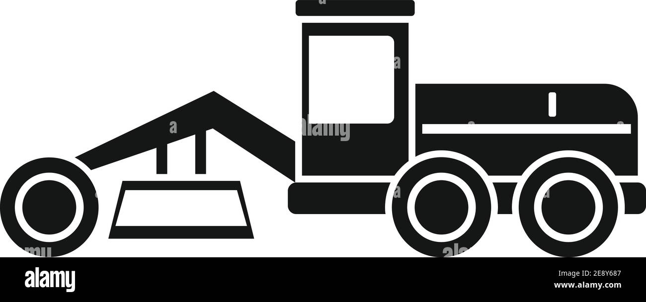 Grader machine building icon, simple style Stock Vector Image & Art - Alamy