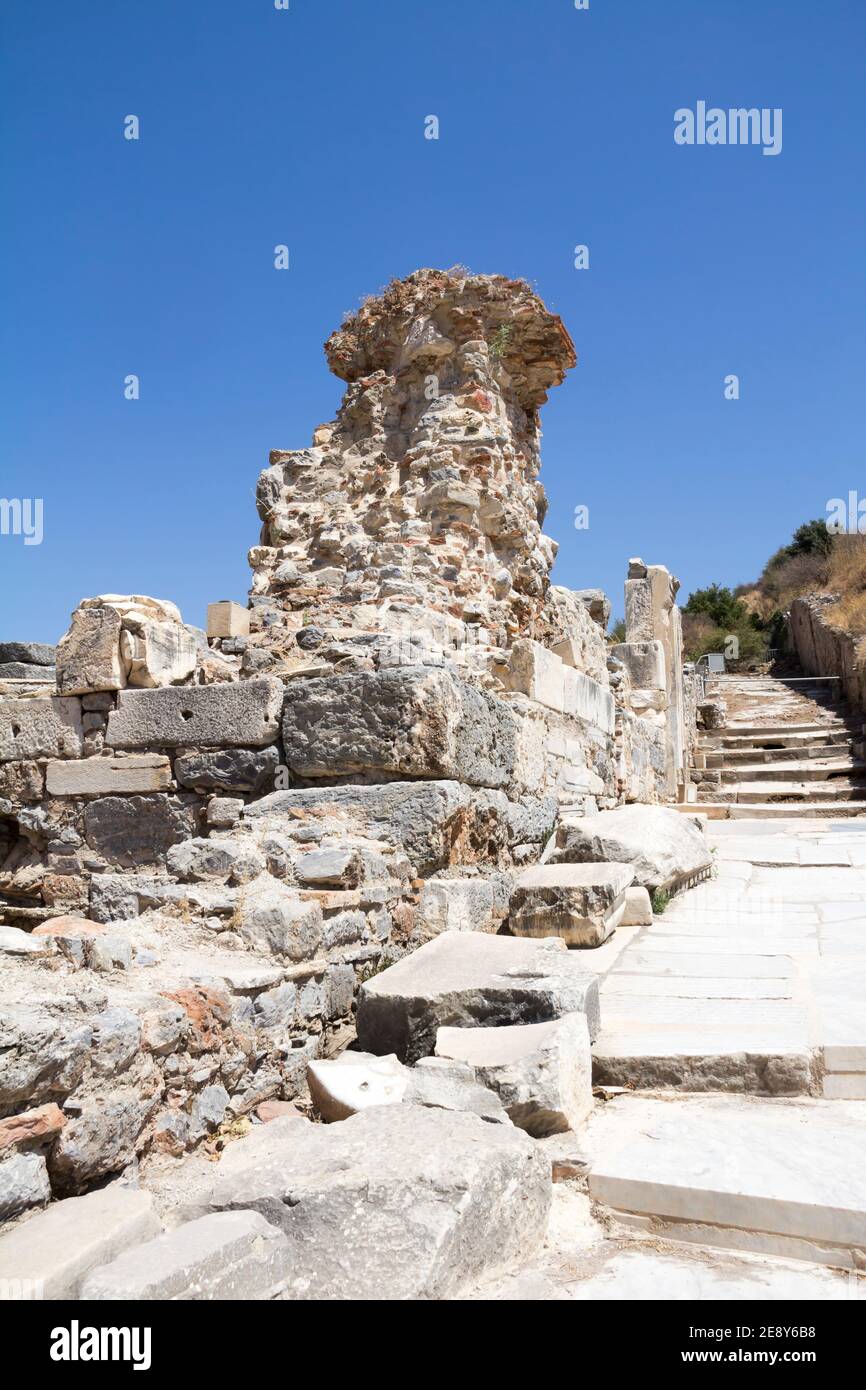 Ancient ruins in Ephesus Turkey Stock Photo - Alamy