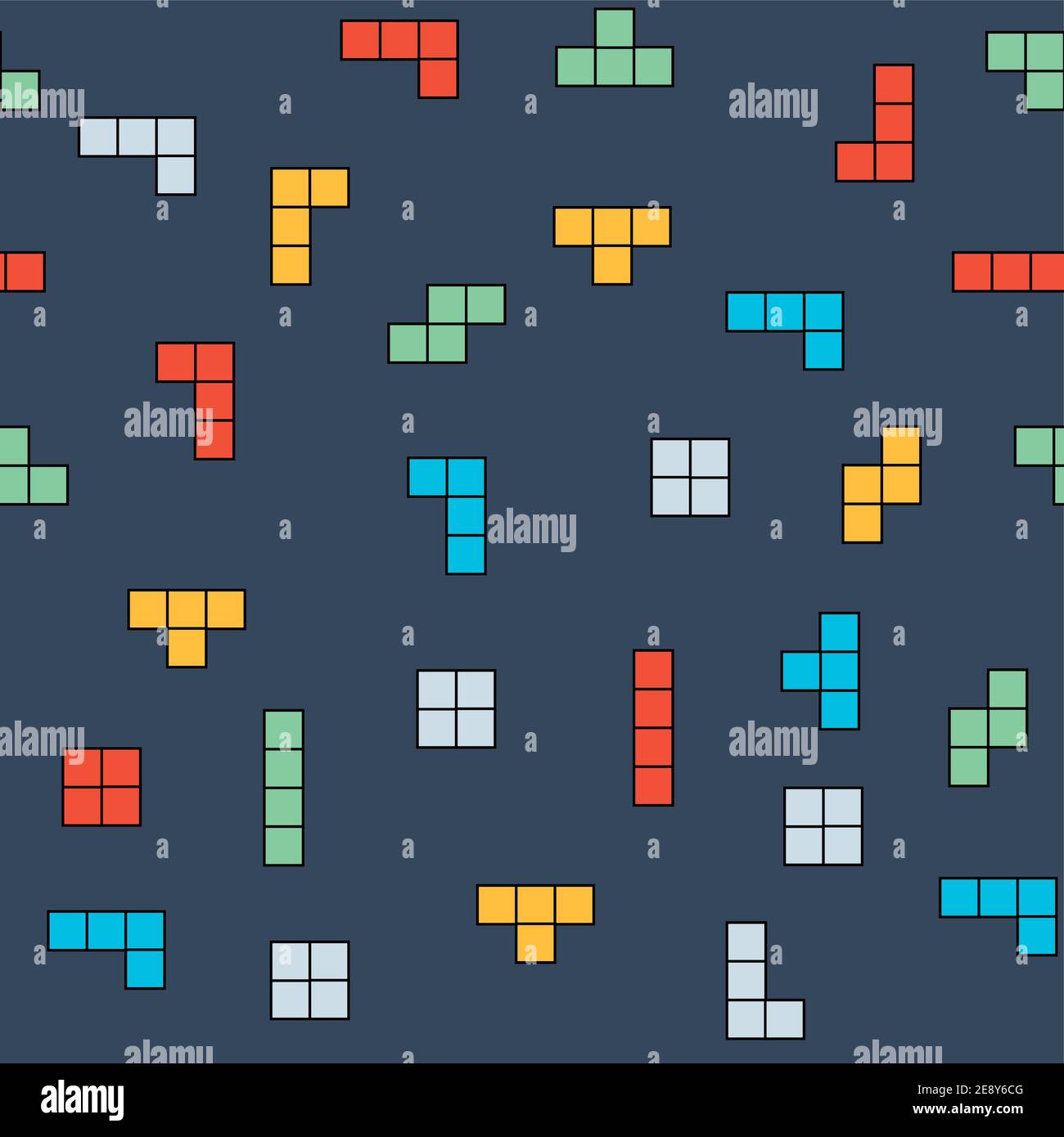 Vector retro game seamless pattern background. Video old computer game Stock Vector Image & Art ...