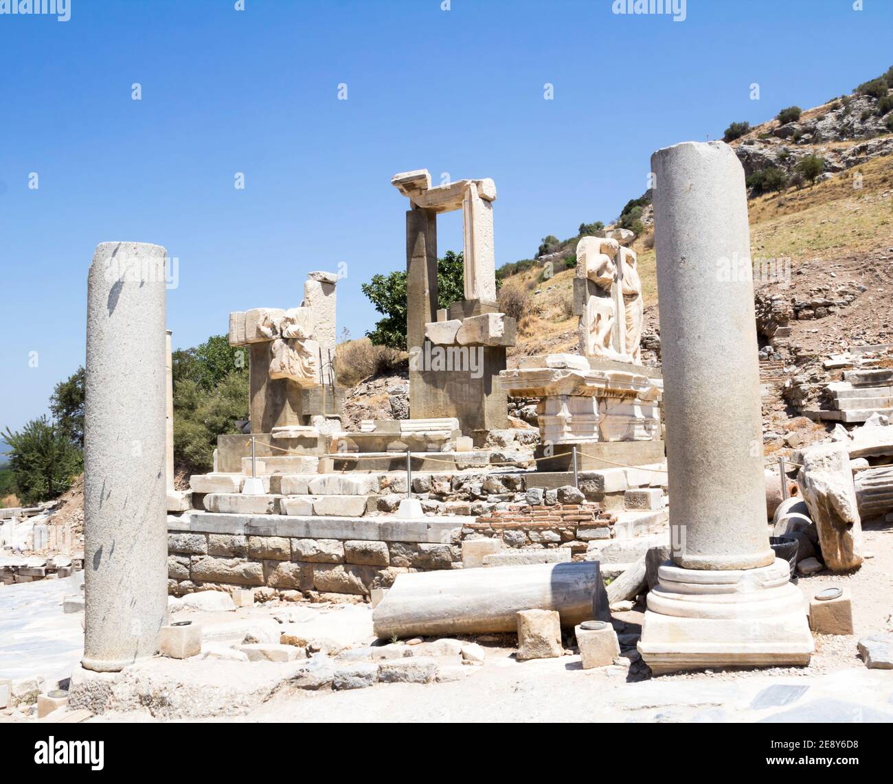 Ancient ruins in Ephesus Turkey Stock Photo - Alamy
