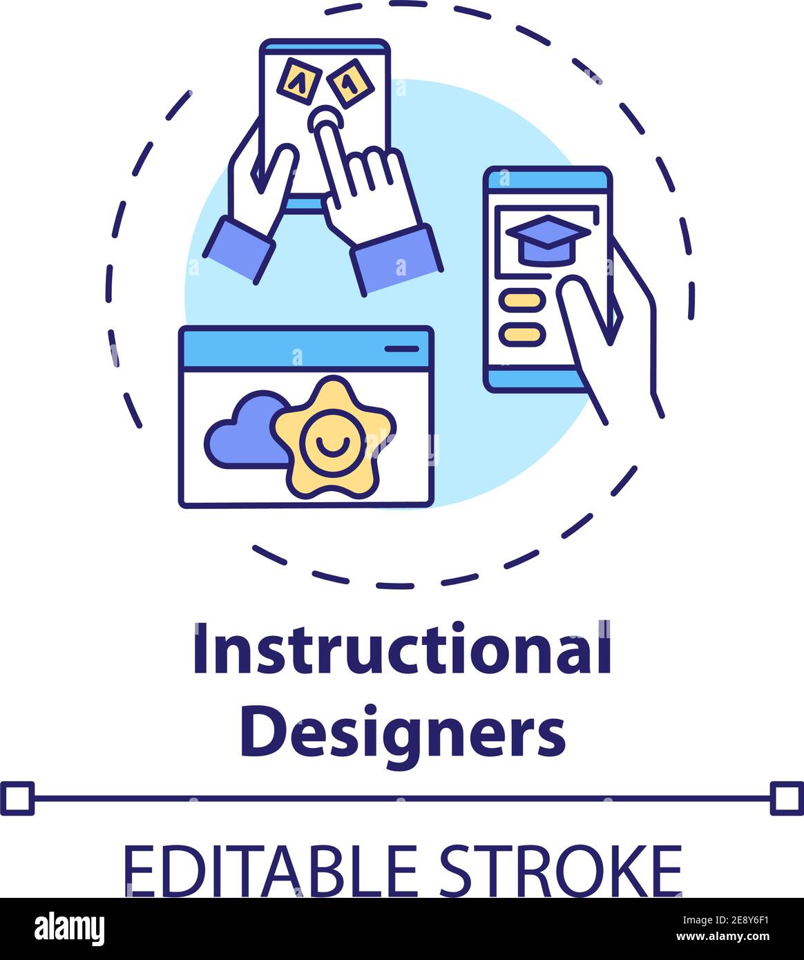 Instructional designers concept icon Stock Vector Image & Art - Alamy