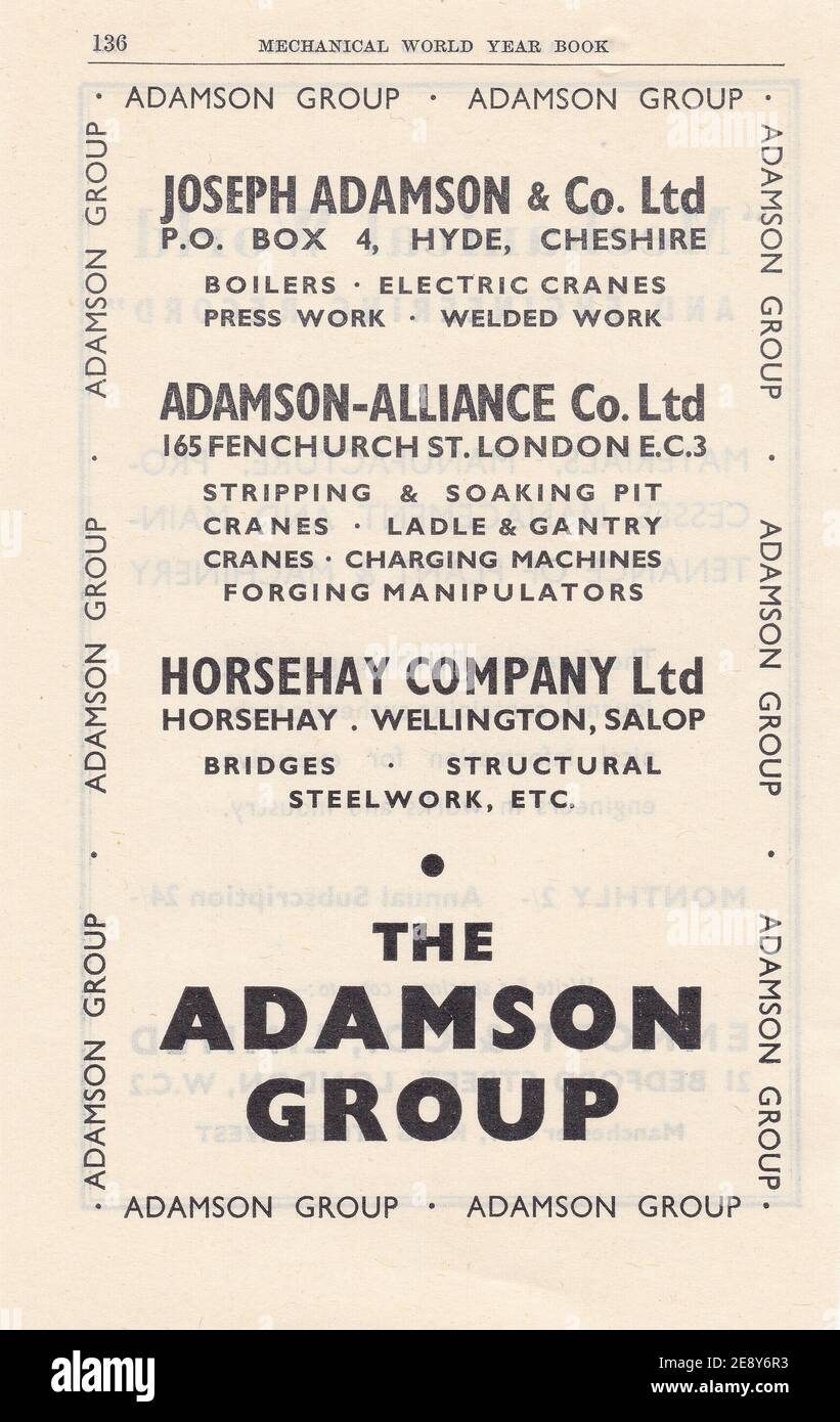 Adamson alliance co ltd hi-res stock photography and images - Alamy