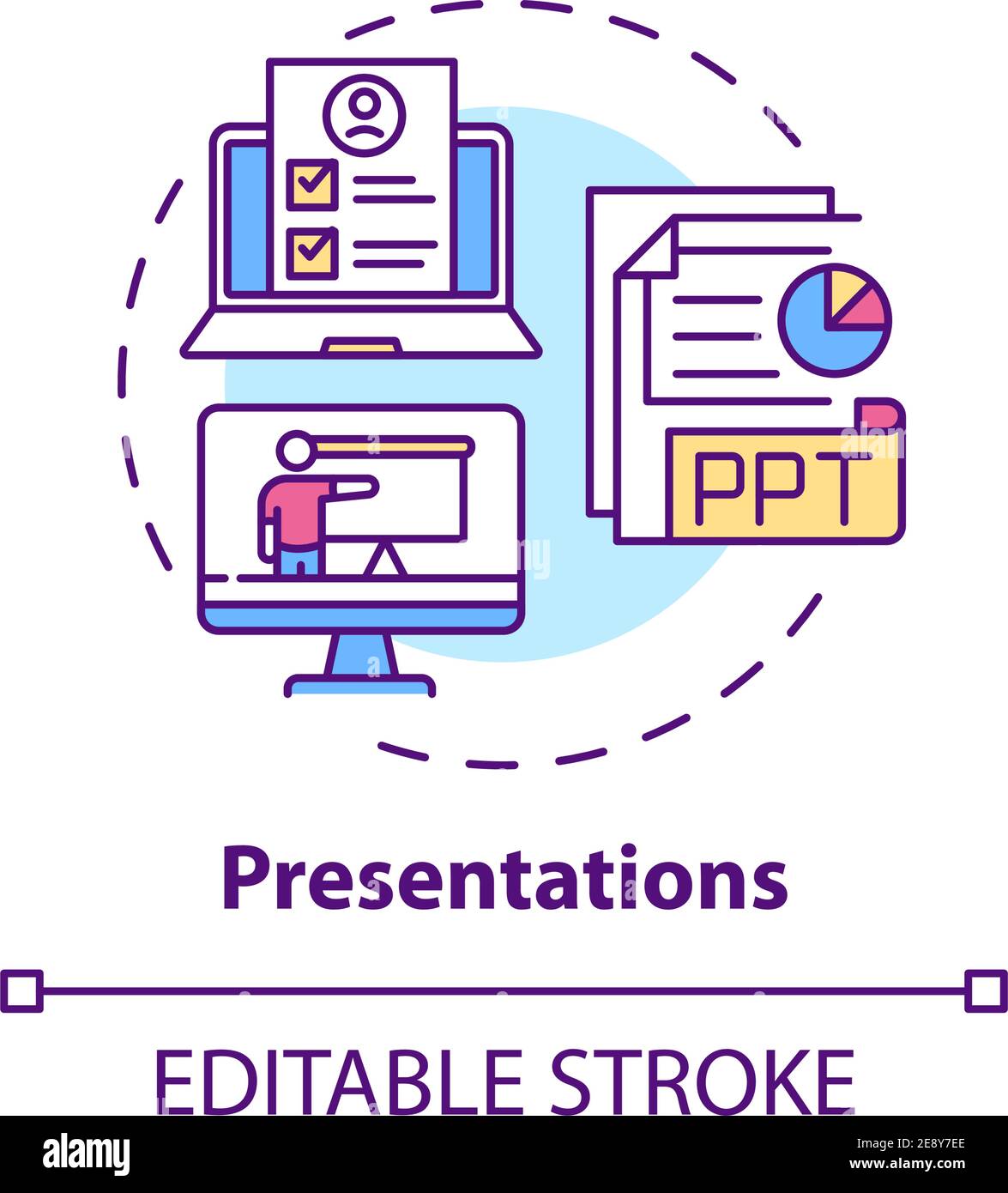 Multimedia presentations Stock Vector Images - Alamy