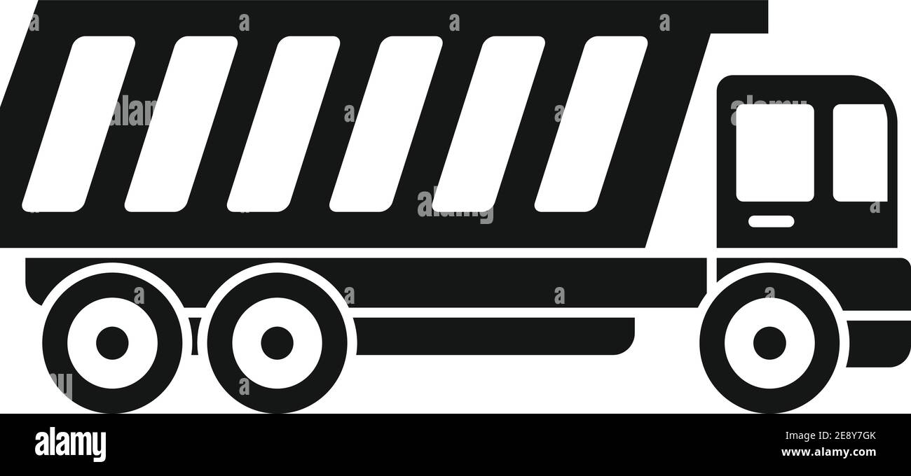 Tipper truck icon, simple style Stock Vector Image & Art - Alamy