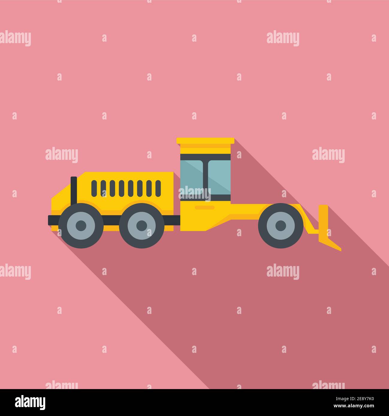 Grader machine hydraulic icon, flat style Stock Vector Image & Art - Alamy