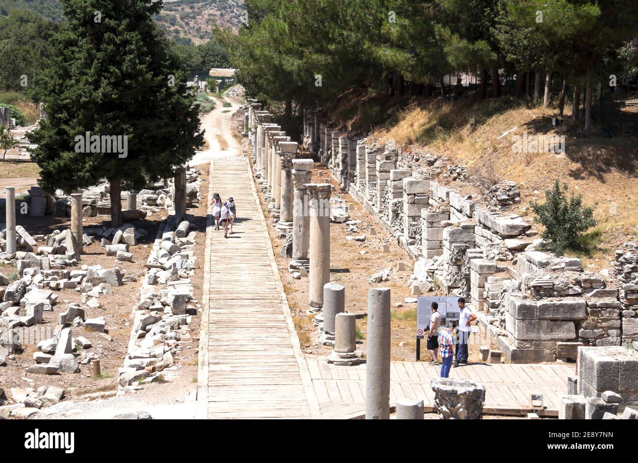 Ancient ruins in Ephesus Turkey Stock Photo - Alamy