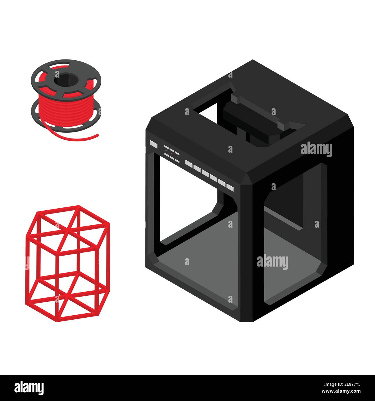 3d printed head Stock Vector Images - Alamy
