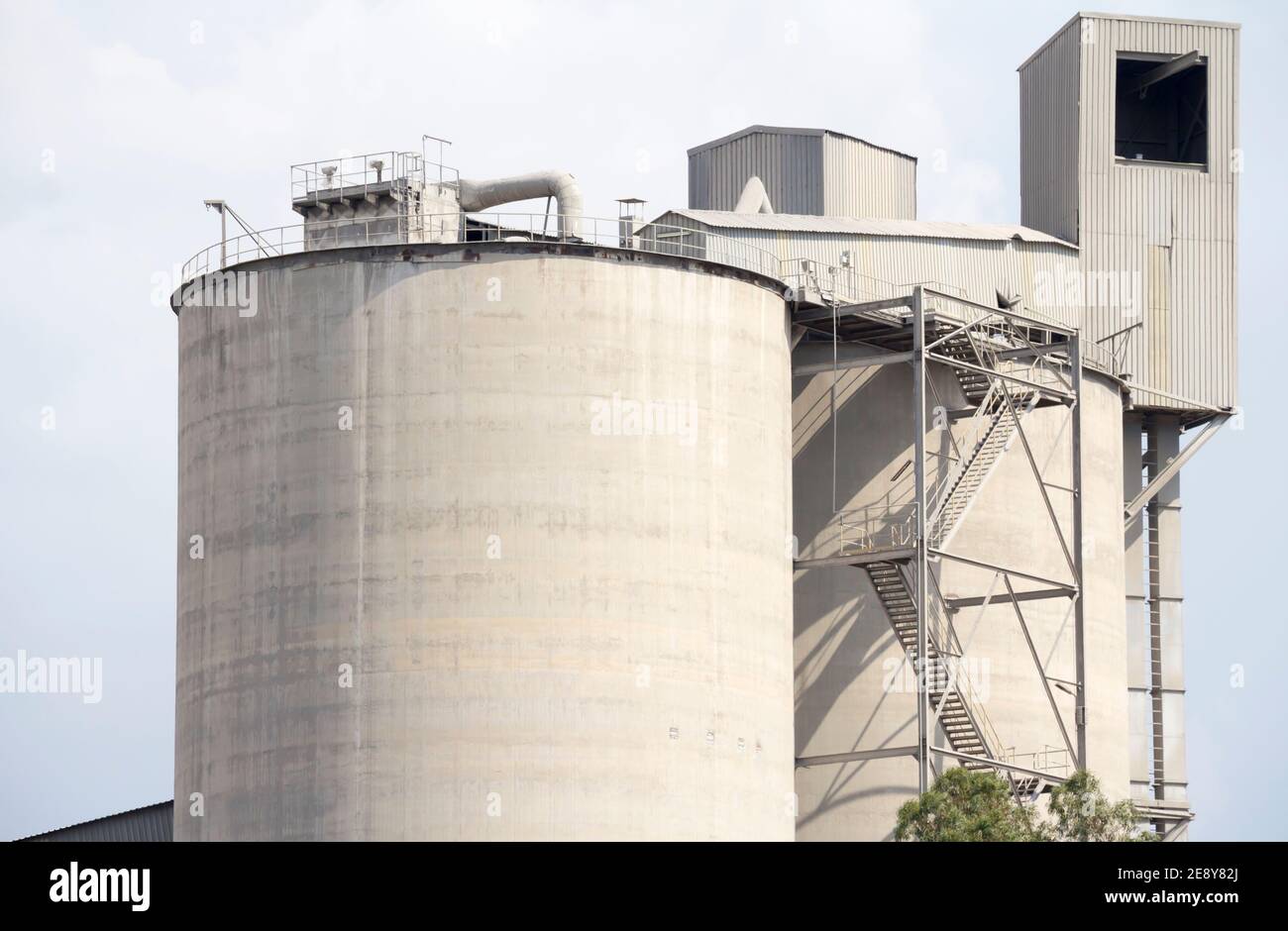 Concrete, cement factory view Stock Photo - Alamy
