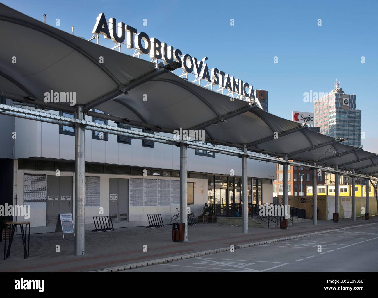 Central bus station in Bratislava. Slovakia Stock Photo - Alamy