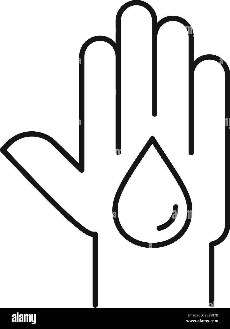 Care blood donation icon, outline style Stock Vector Image & Art - Alamy