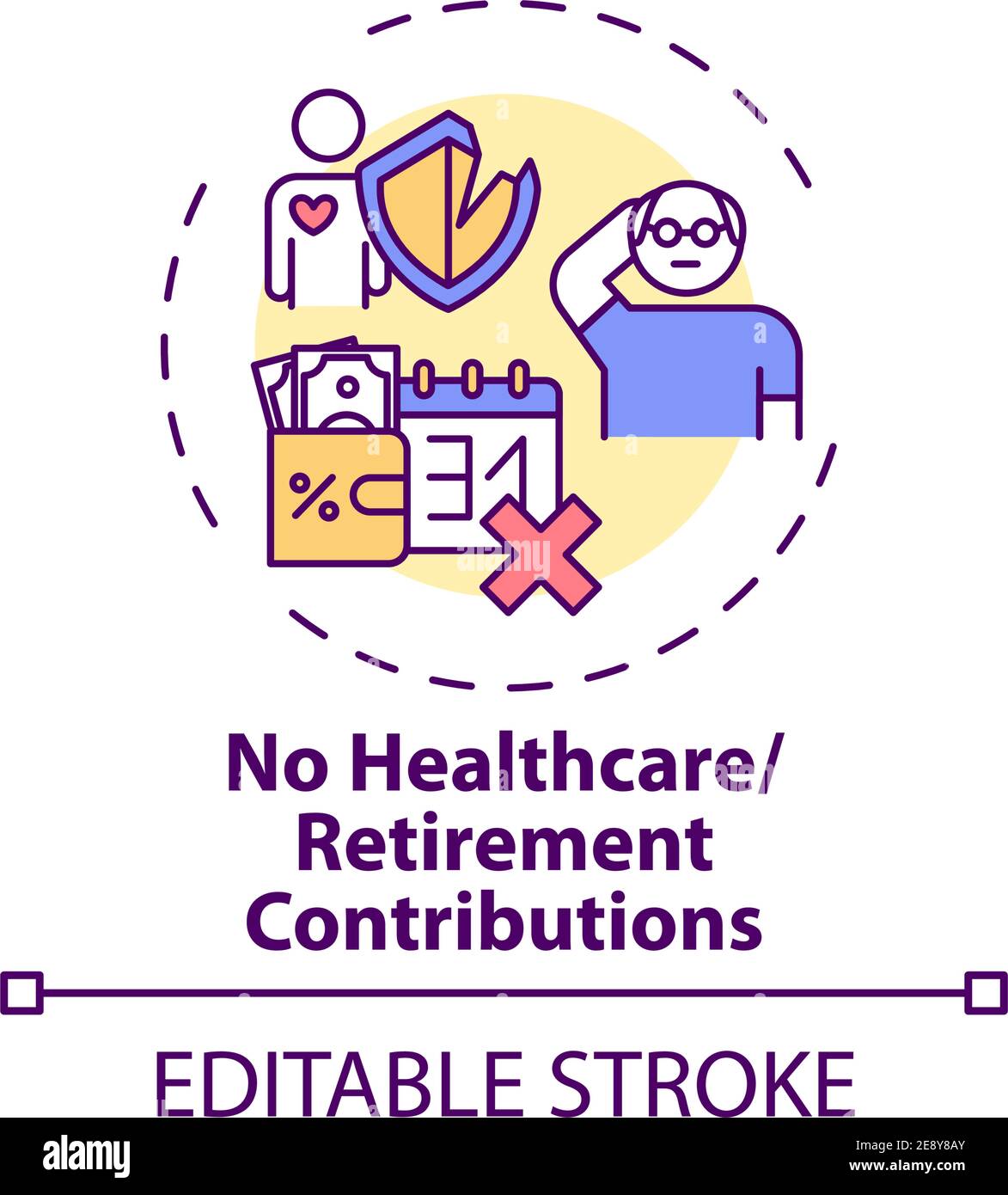 Career retirement Stock Vector Images - Alamy