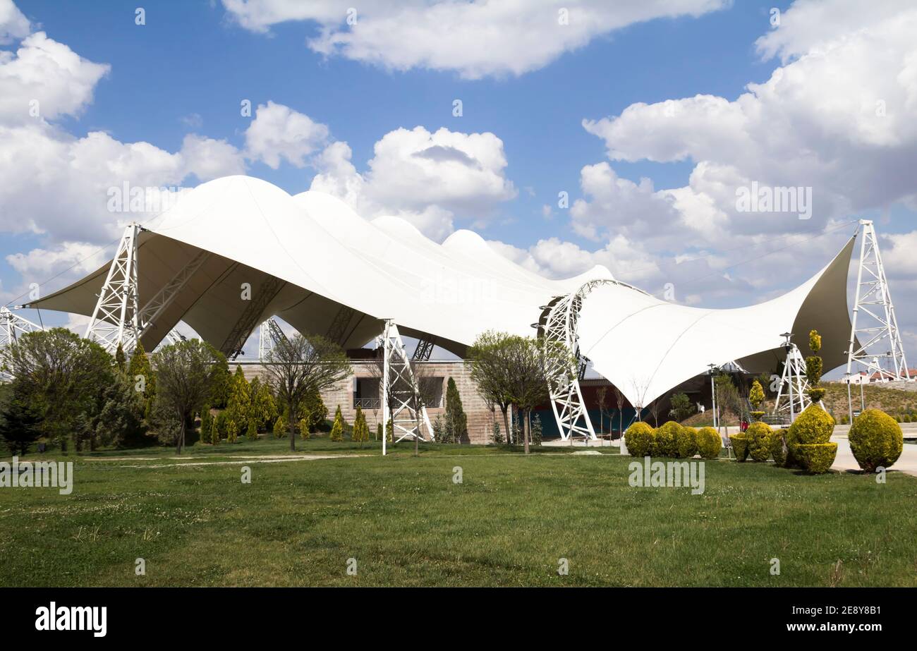 tent like steel structure, theatre for people in Ankara Stock Photo - Alamy