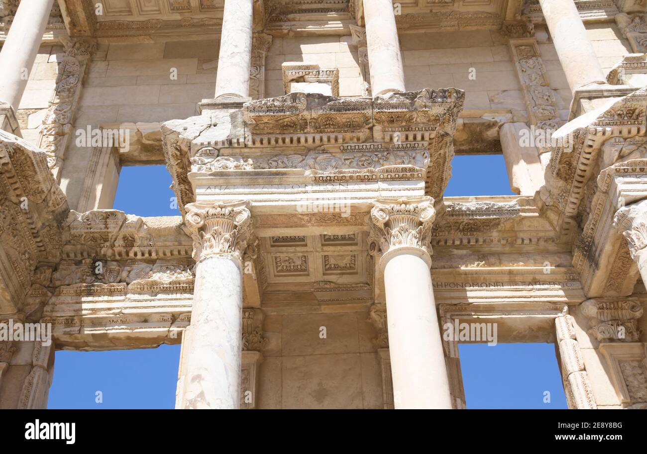Celsus Library in Ephesus, Turkey Stock Photo - Alamy