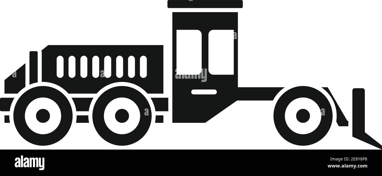 Grader machine scraper icon, simple style Stock Vector Image & Art - Alamy