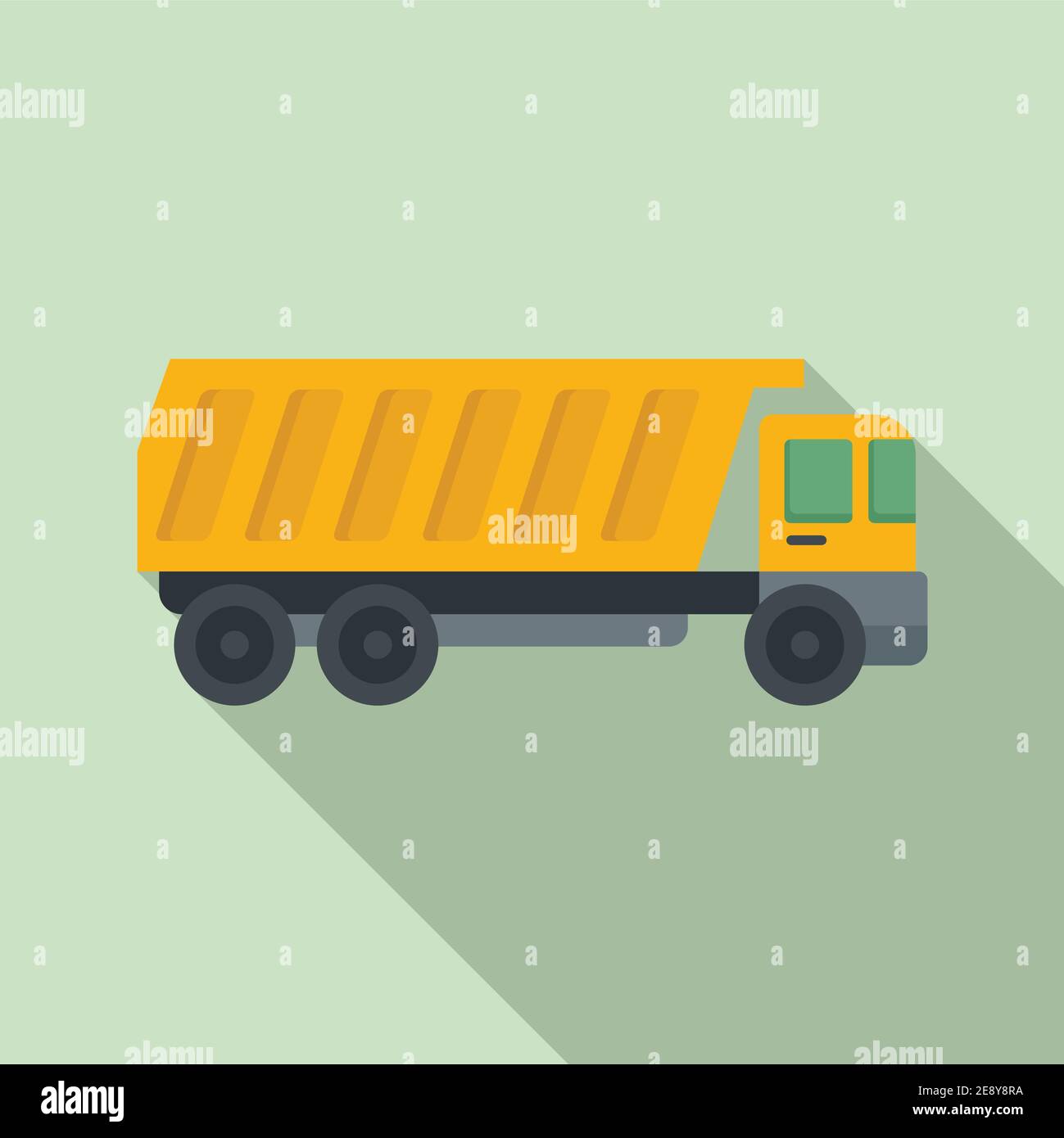 Tipper truck icon, flat style Stock Vector Image & Art - Alamy