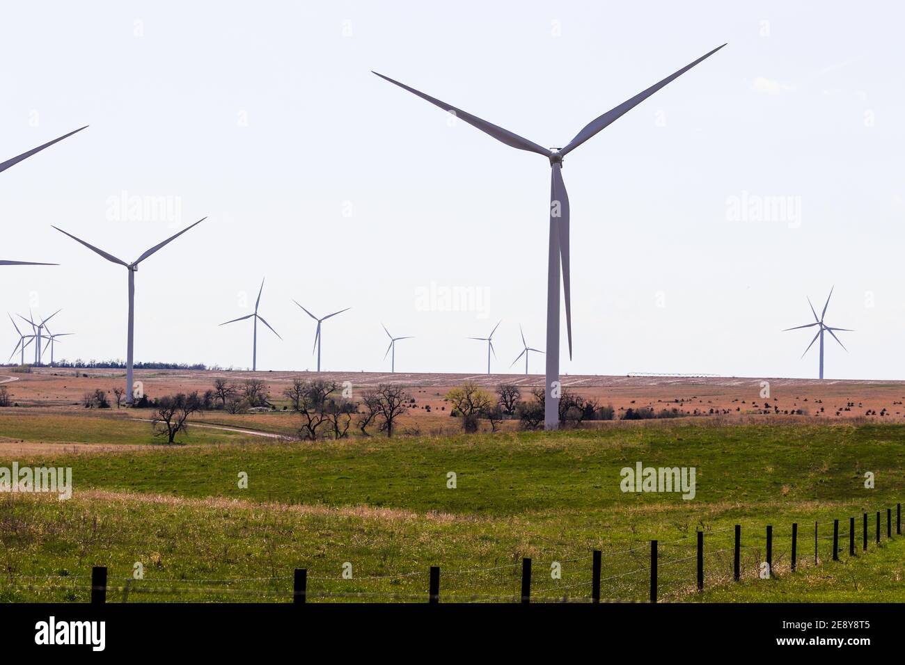 O'Neill, Nebraska, US July 22, 2019 Wind Farm In Nebraska Farm Land ...