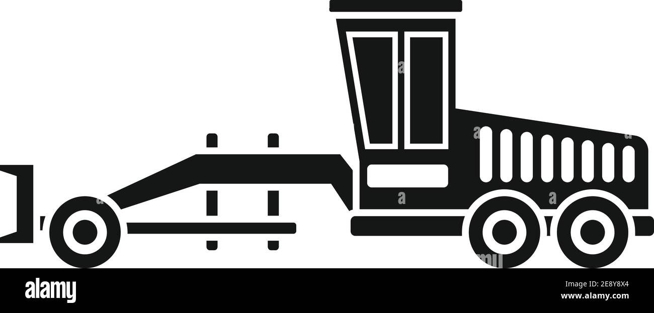 Grader machine machinery icon, simple style Stock Vector Image & Art ...