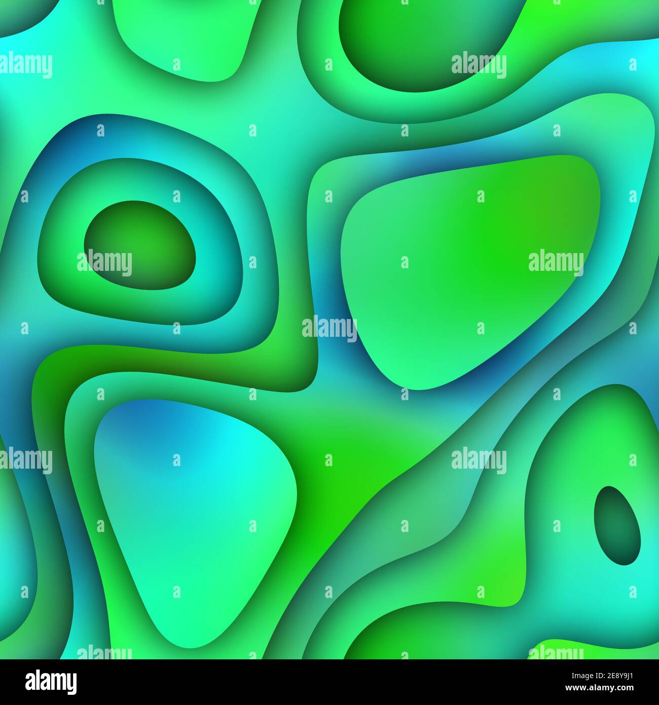 Seamless floating curved cut out paper vivid color Stock Photo - Alamy