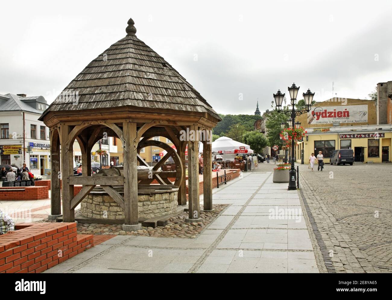 Water well on Luczkowski square - Old city market square in Chelm ...