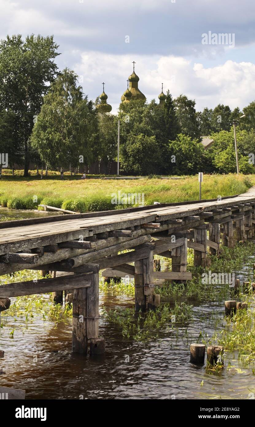Onega River in Kargopol. Russia Stock Photo - Alamy