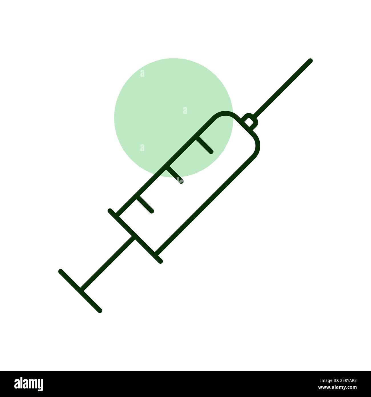 Syringe vector icon. Medicine and healthcare, medical support sign. Graph symbol for medical web ...