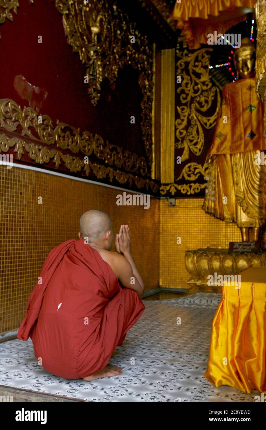 The Shwedagon, the most revered and famous pagoda of Rangoon has ...