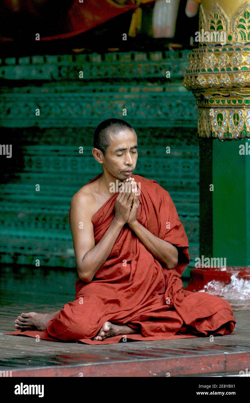 The Shwedagon, the most revered and famous pagoda of Rangoon has ...