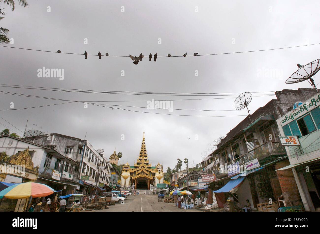 The Shwedagon, the most revered and famous pagoda of Rangoon has ...