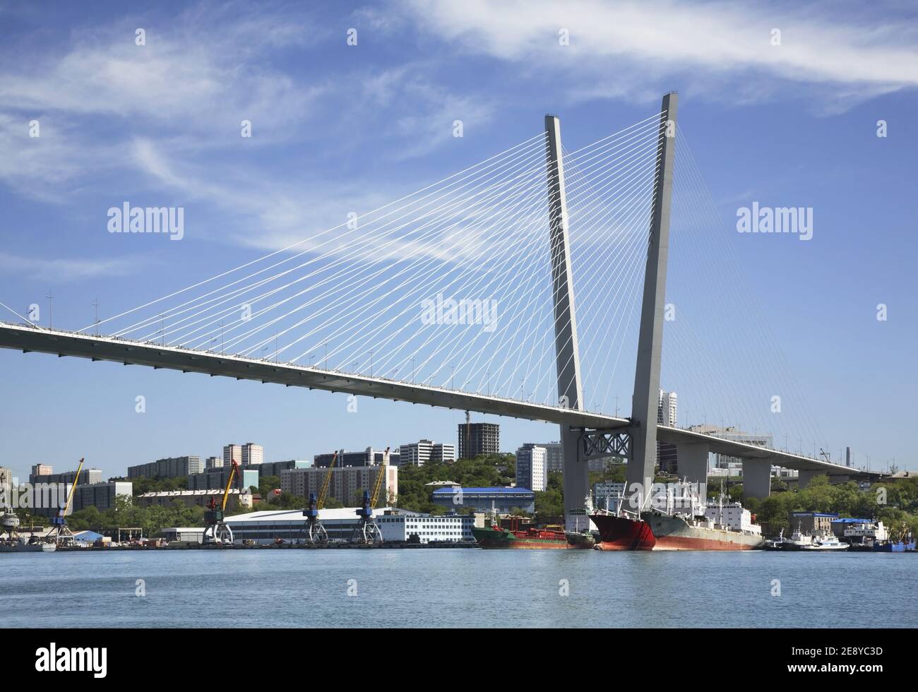 Golden Bridge in Vladivostok. Russia Stock Photo - Alamy