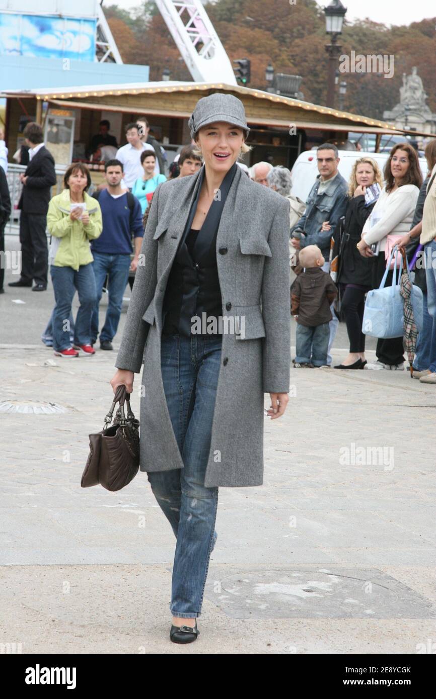 Actress Helene de Fougerolles arrives to Christian Dior's Spring-Summer ...