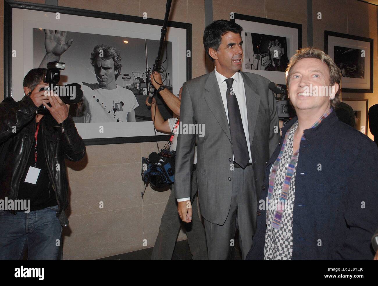 Andy Summers, guitarist of the band The Police is seen at the RTL radio ...