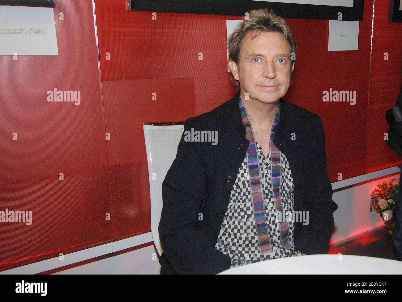 Andy Summers, guitarist of the band The Police is seen at the RTL radio ...