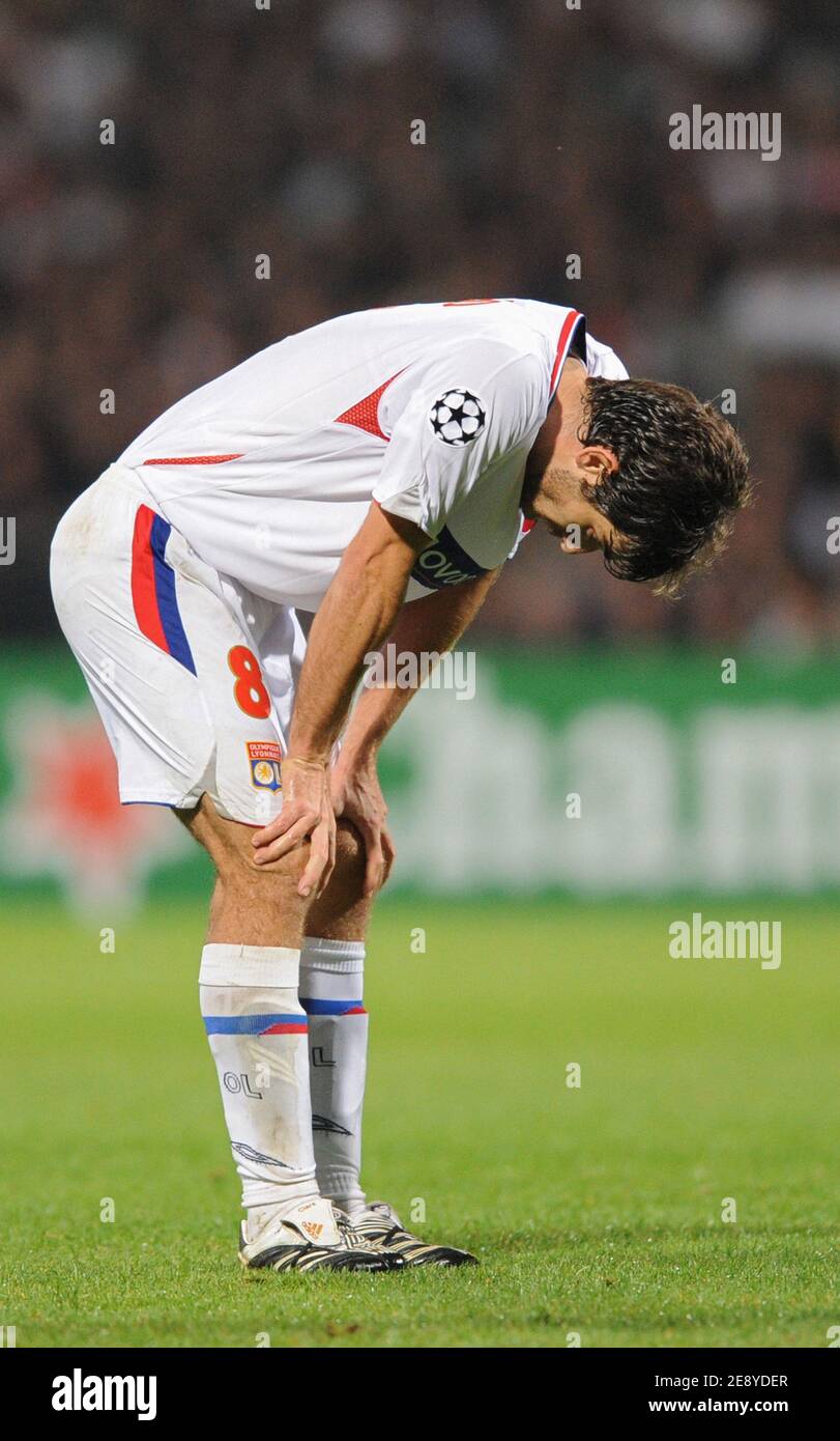 Olympique Lyonnais' Juninho during the UEFA Champions League, First ...