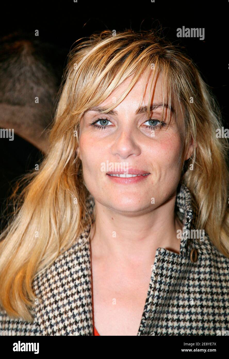 Actress Emmanuelle Seigner attends the Givenchy Spring-Summer 2008 ...
