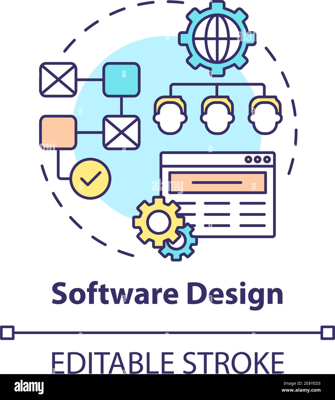 Software design concept icon Stock Vector Image & Art - Alamy