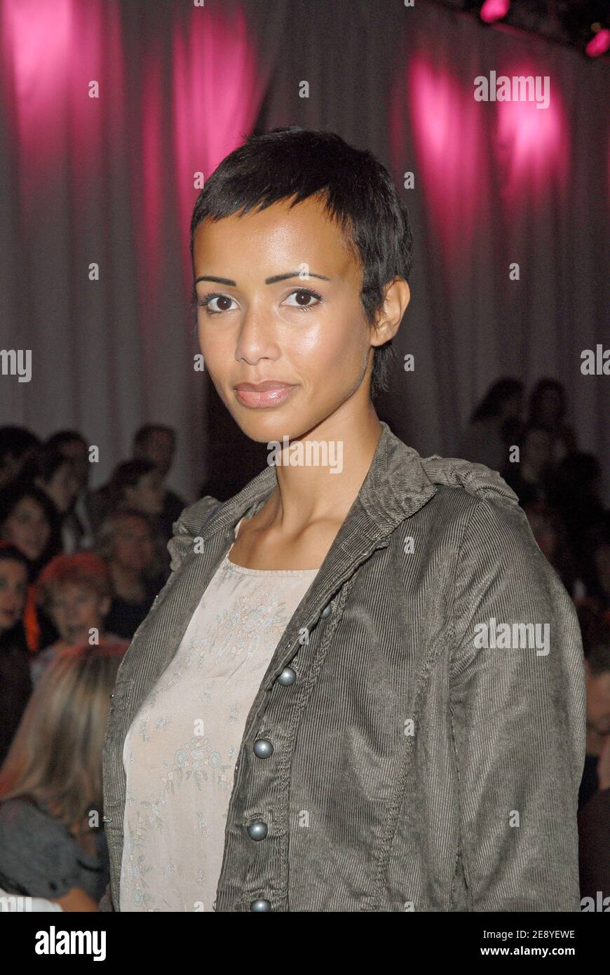 French actress Sonia Rolland attends the Leonard Spring-Summer 2008 ...