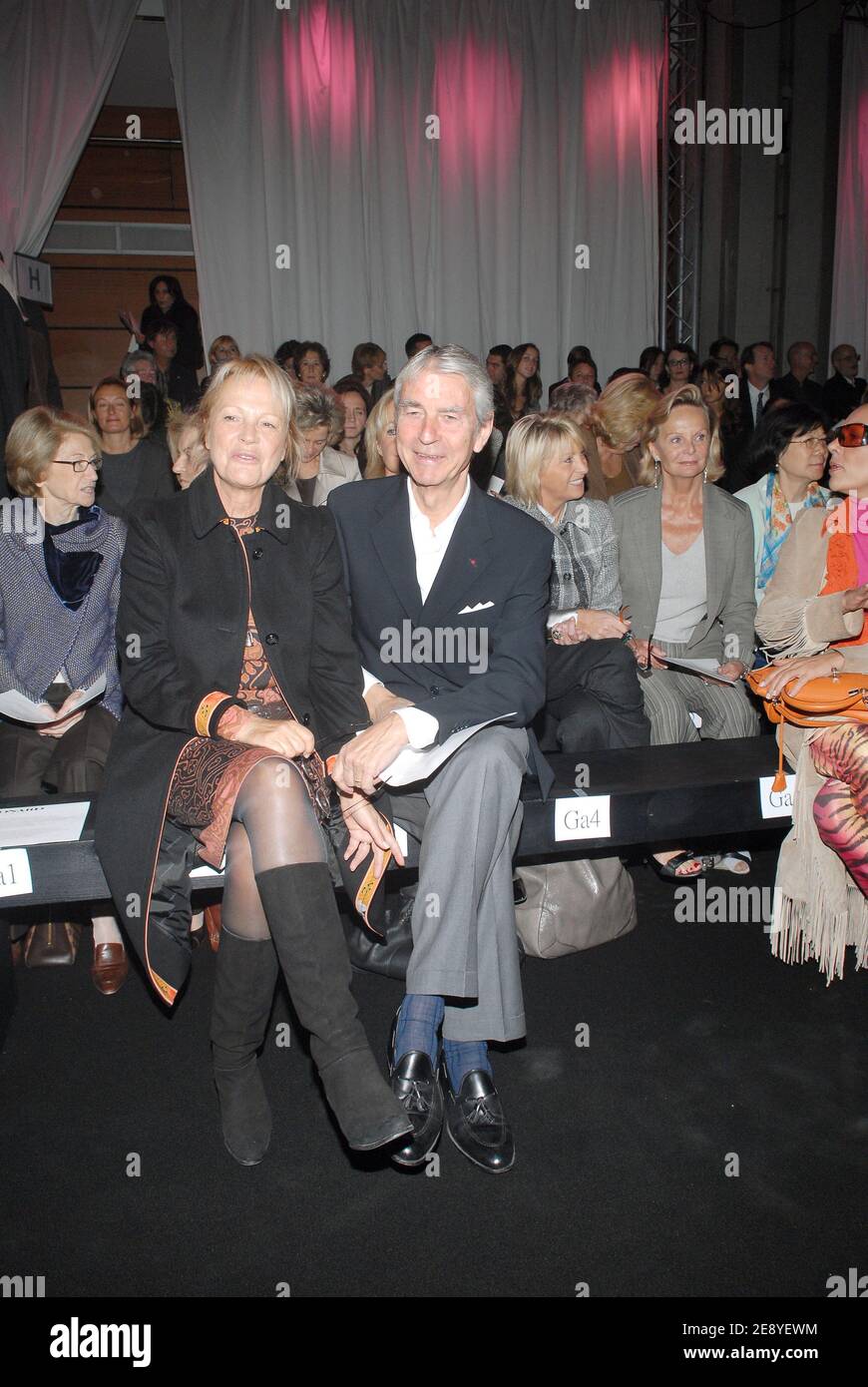Journalist Jean-Claude Narcy and his wife attend the Leonard Spring ...
