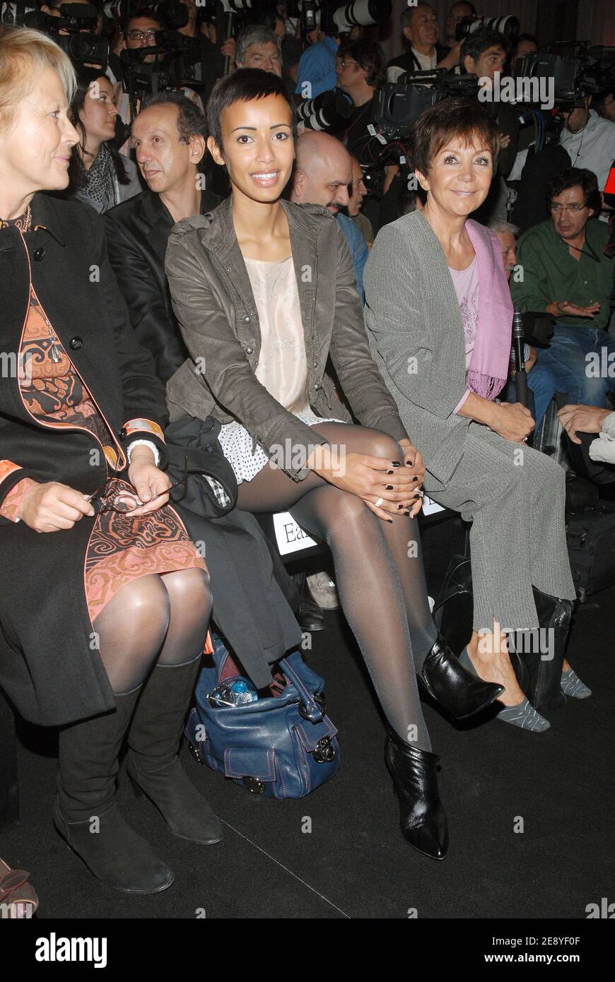 French actress Sonia Rolland attends the Leonard Spring-Summer 2008 ...