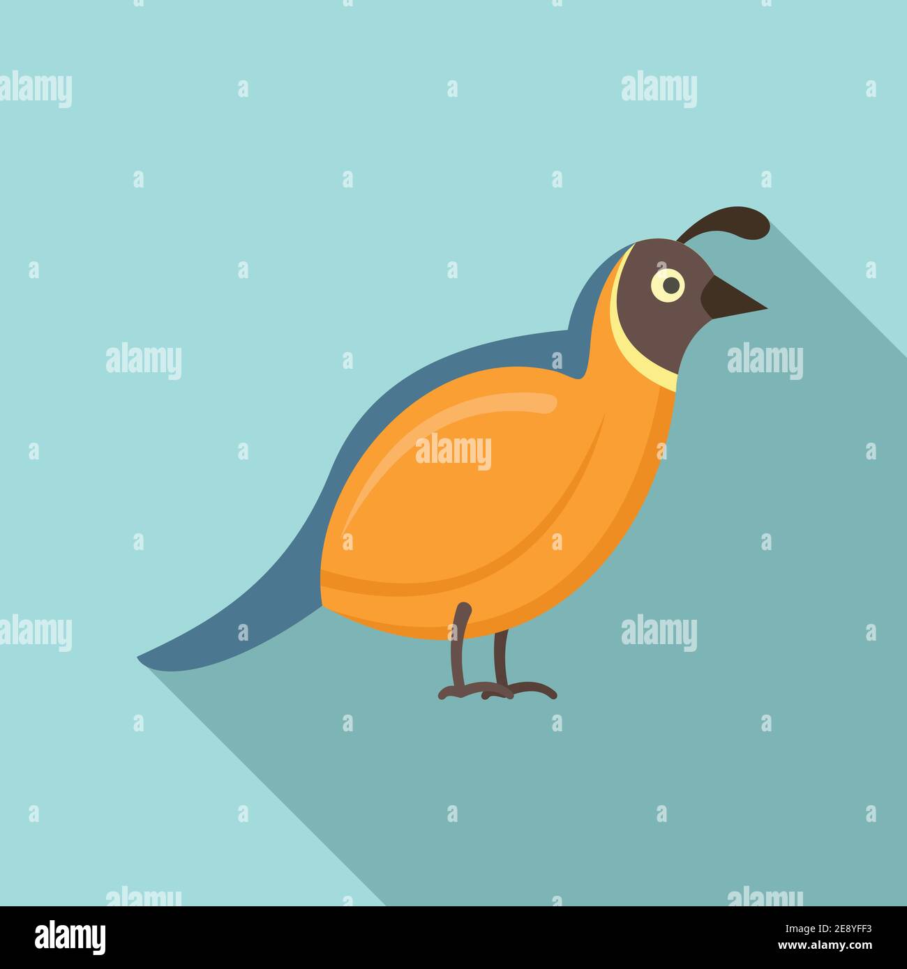 Quail bird icon, flat style Stock Vector Image & Art - Alamy
