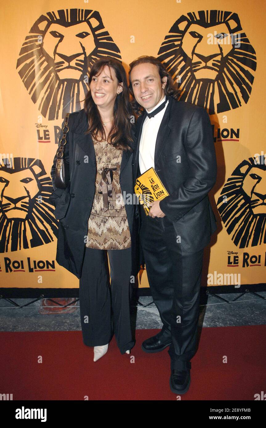 Former Ice figure champion Philippe Candeloro and his wife attend the ...