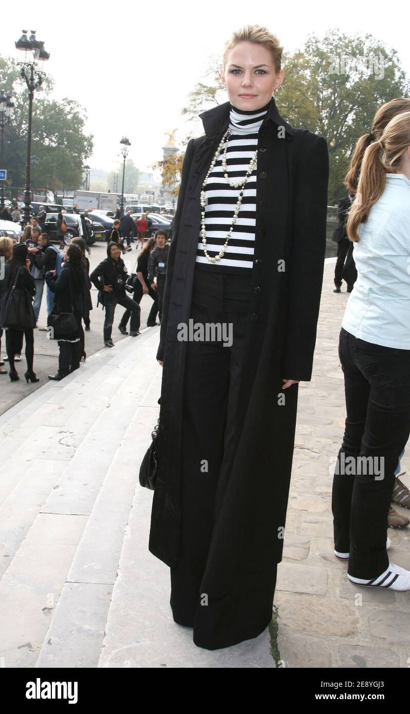 US Actress Jennifer Morrison attends the Chanel Spring-Summer 2008 ...
