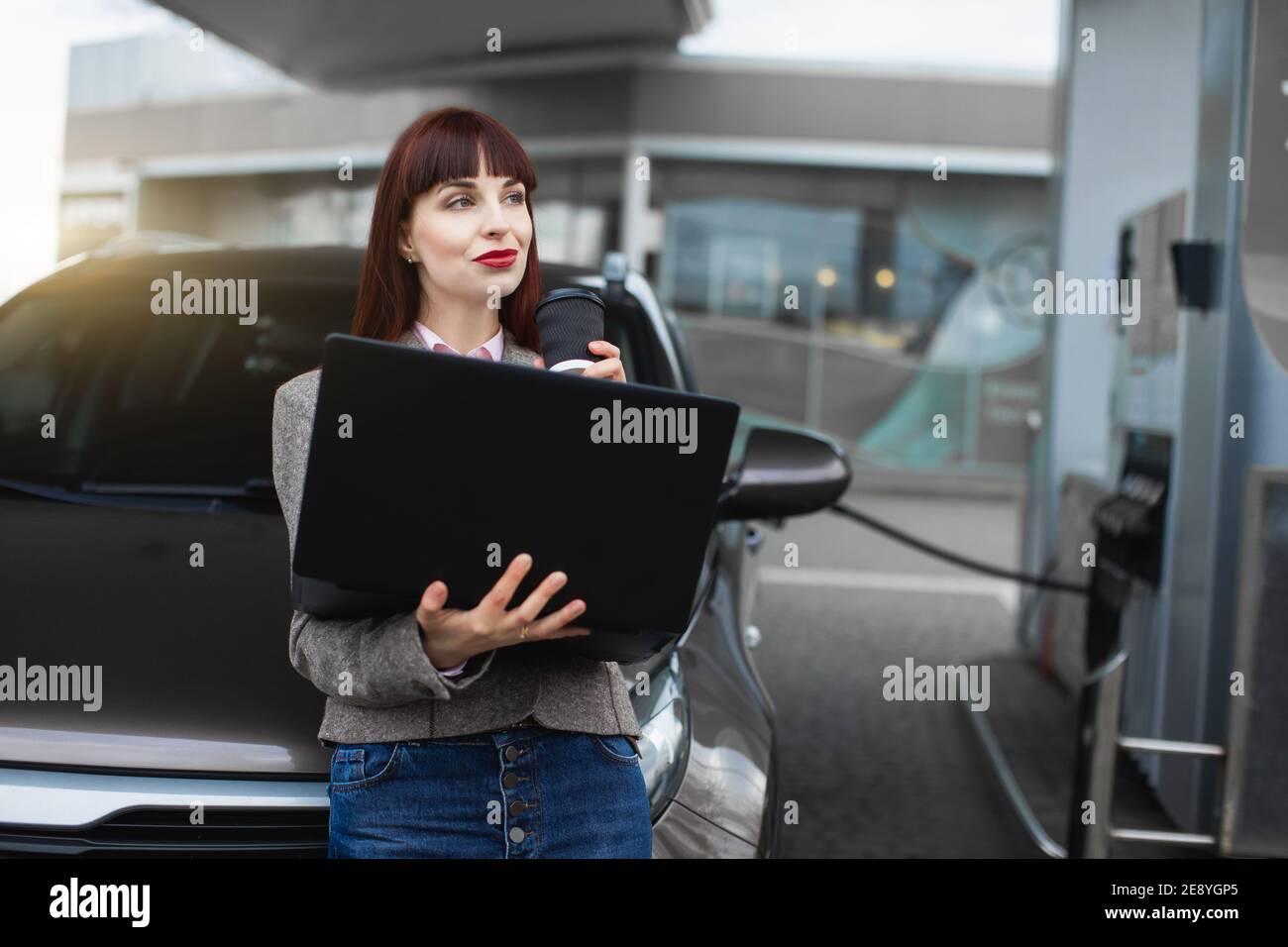 Woman drinking gasoline hi-res stock photography and images - Alamy