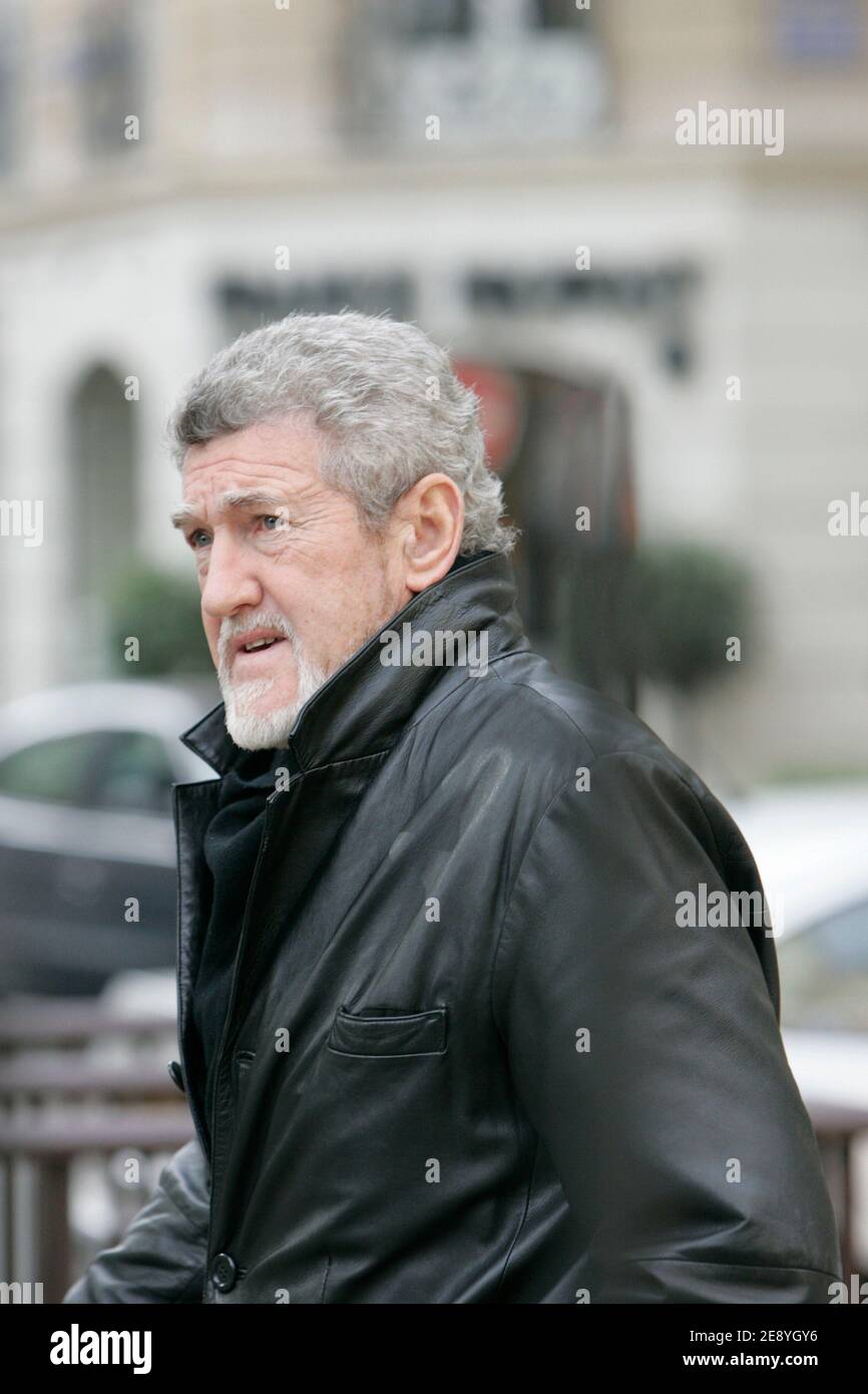 French actor Patrick Prejean attends the funeral of Former Paris-Saint ...