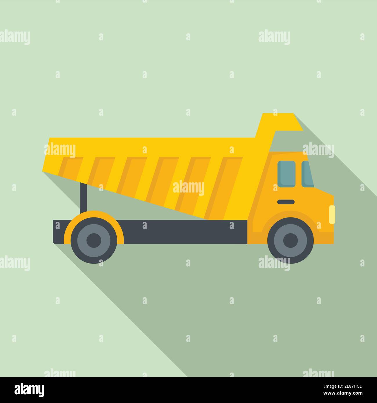 Tipper commercial icon, flat style Stock Vector Image & Art - Alamy
