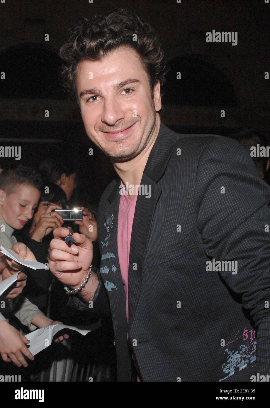 Michael Youn arrives to the 14th annual 'Faire Face' fundraising gala ...